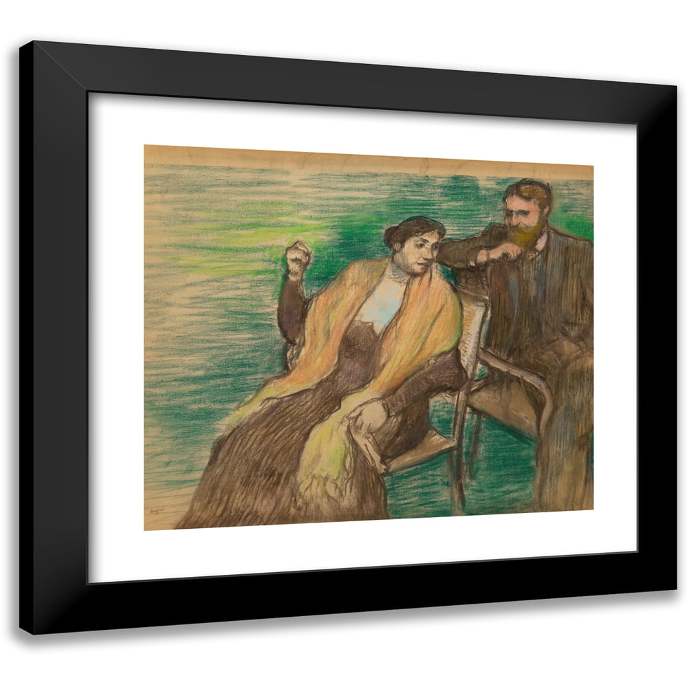 Edgar Degas 14x12 Black Modern Framed Museum Art Print Titled - Sketch ...