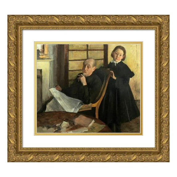 Edgar Degas 14x12 Gold Ornate Wood Frame and Double Matted Museum Art ...