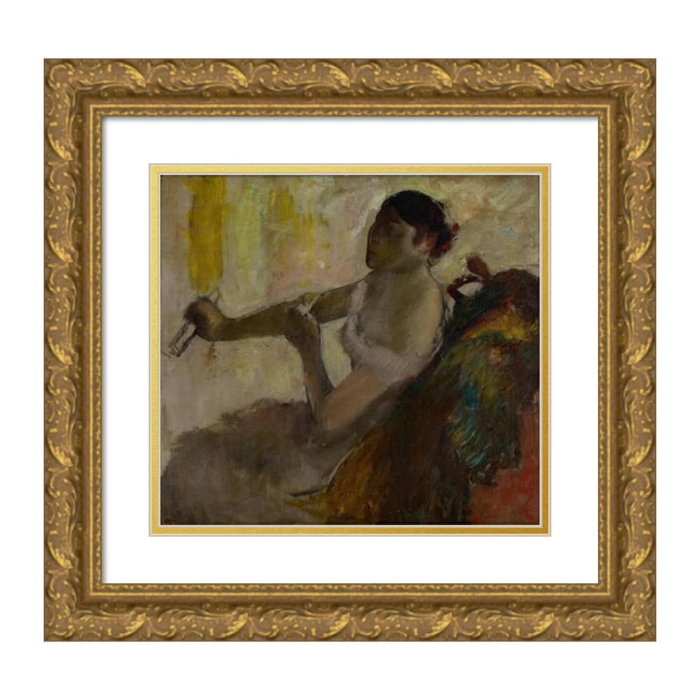 Edgar Degas 16x15 Gold Ornate Wood Frame and Double Matted Museum Art ...