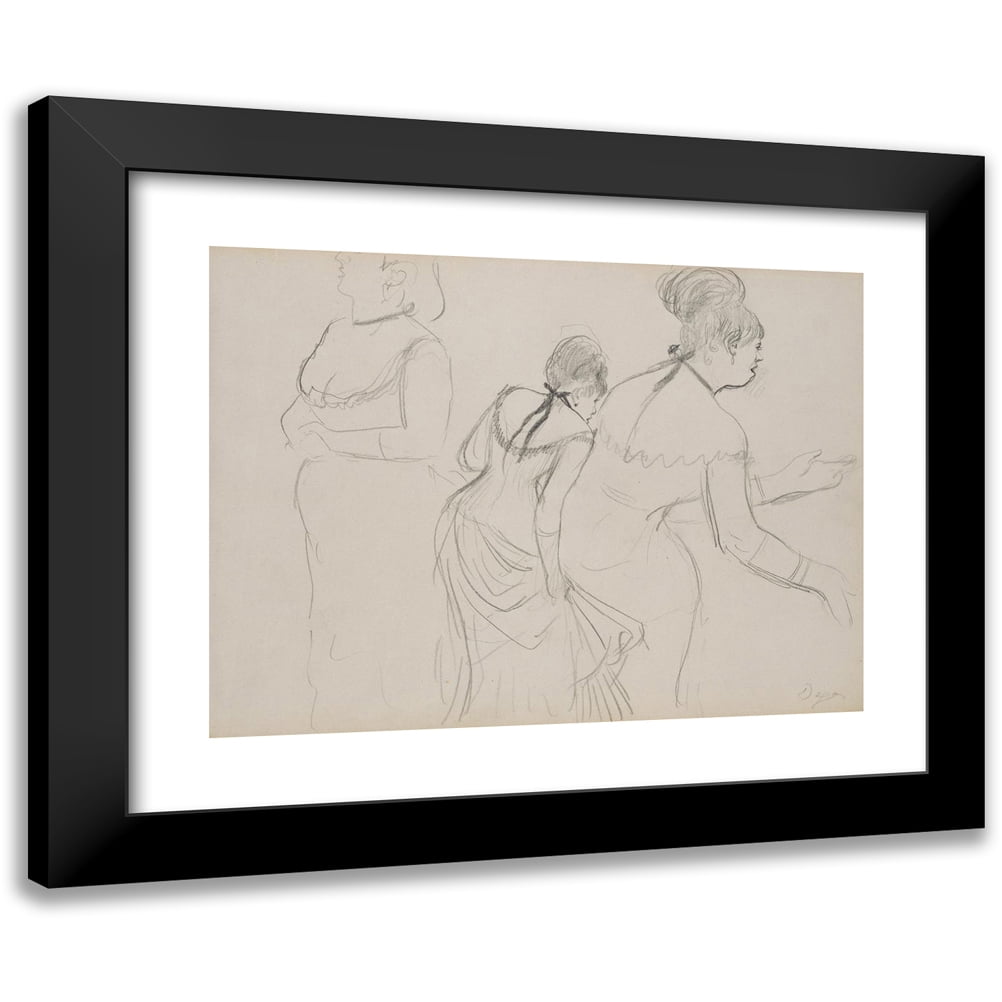 Edgar Degas 18x14 Black Modern Framed Museum Art Print Titled ...