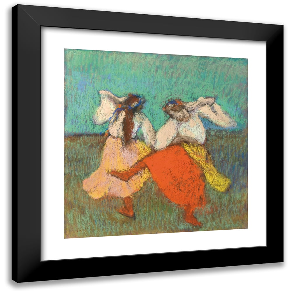 Edgar Degas 20x20 Black Modern Framed Museum Art Print Titled - Russian Dancers (1899) - Walmart.com