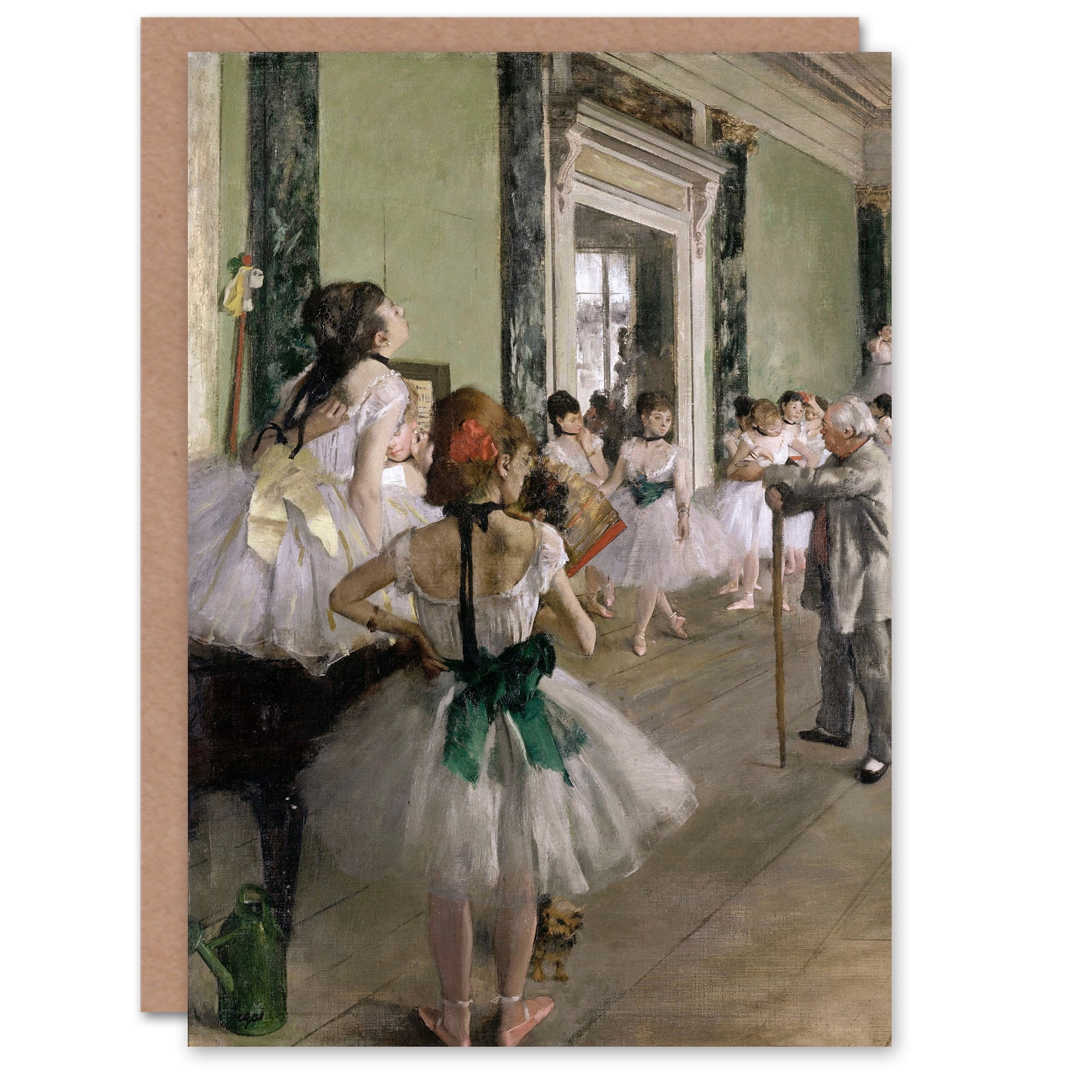 Edgar Degas Art Card The Ballet Class Dance Studio - Walmart.com