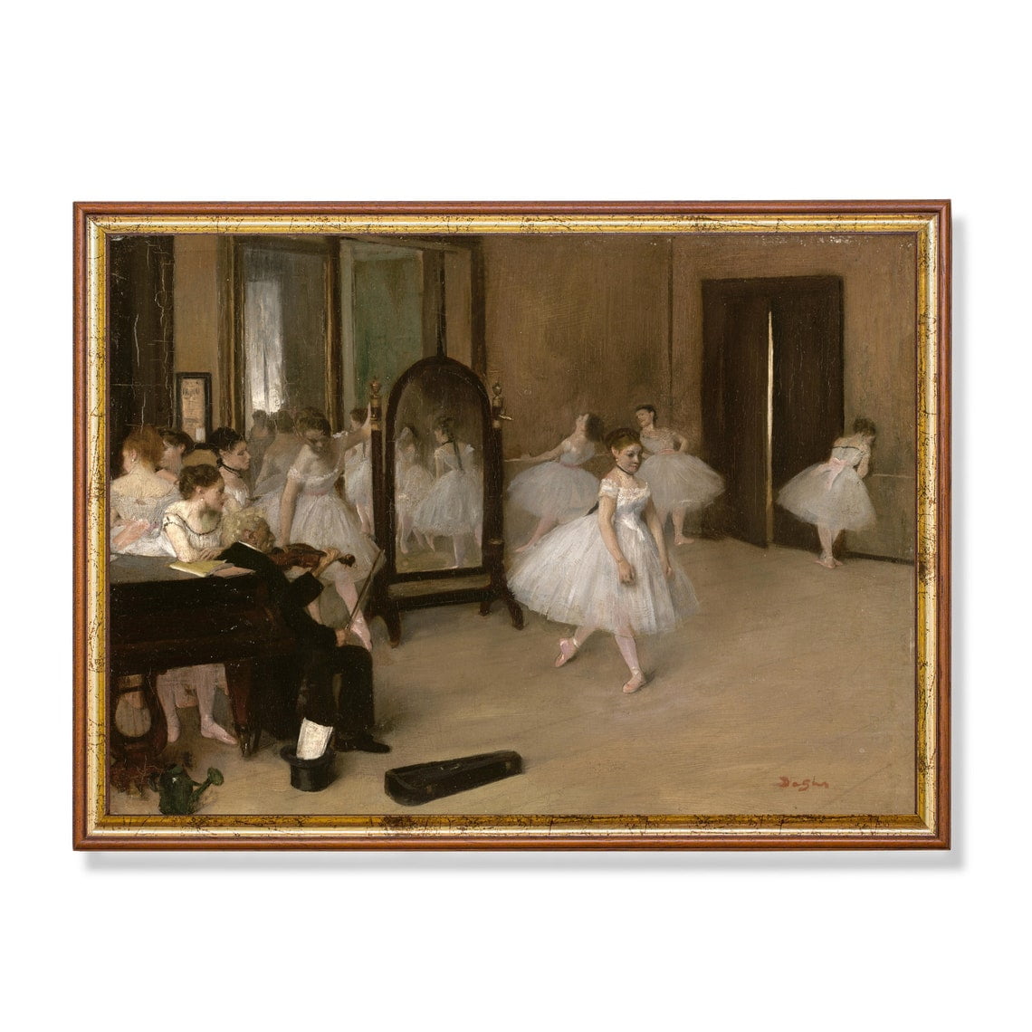 Edgar Degas Ballet Class Poster Vintage Impressionist Ballerinas ...