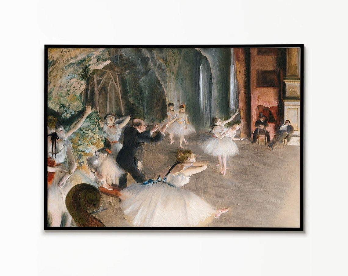 Edgar Degas Ballet Rehearsal Onstage Poster, Poster Print, Art Prints ...