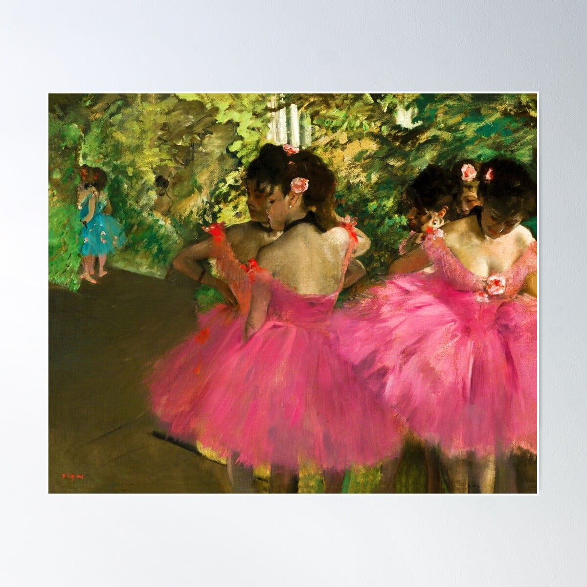 Edgar Degas "Dancers In Pink" Poster Wall Art, Modern Wall Decor For ...