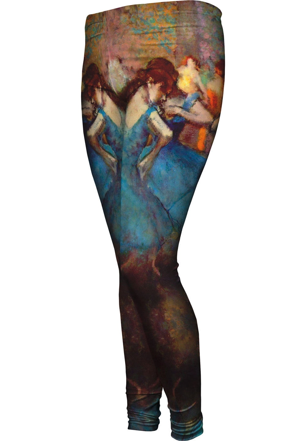 Edgar Degas Dancers in Blue 1895 Leggings - Walmart.com