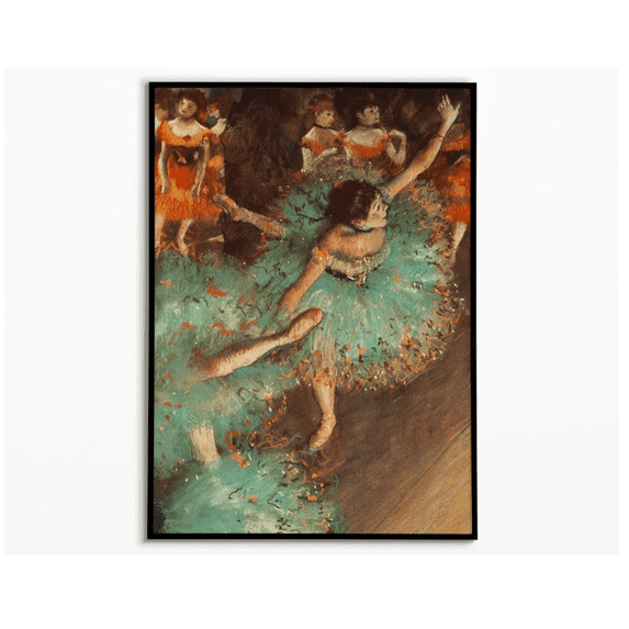 Edgar Degas Green Dancer Poster Inspired Poster Wall Art Impressionist ...