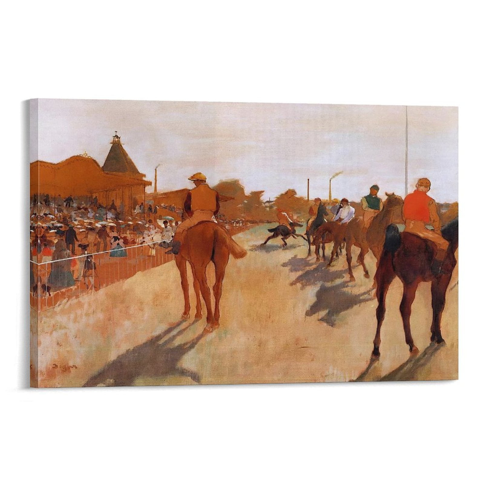 Edgar Degas Poster Racehorses Before The Stands Wall Art Picture ...