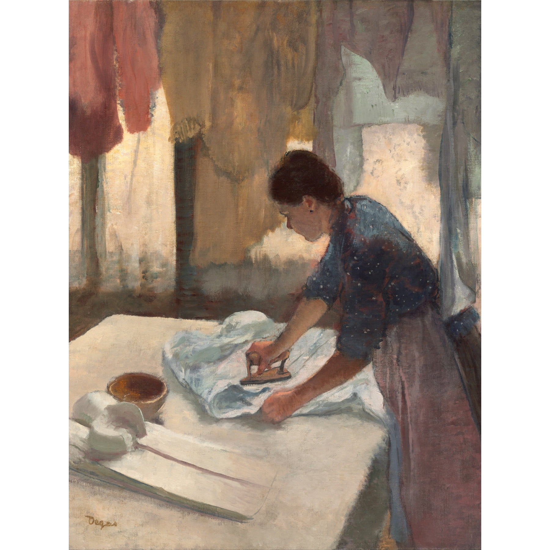 Edgar Degas Woman Ironing Extra Large Art Print Wall Mural Poster ...