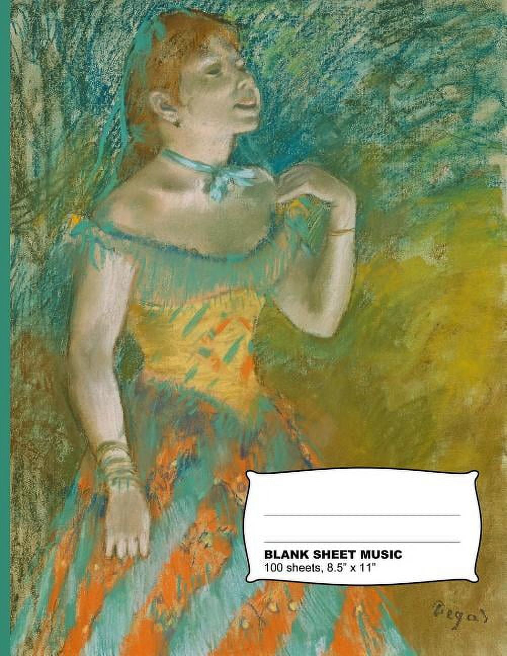 Edgar Degas the Singer Blank Sheet Music Notebook - Walmart.com