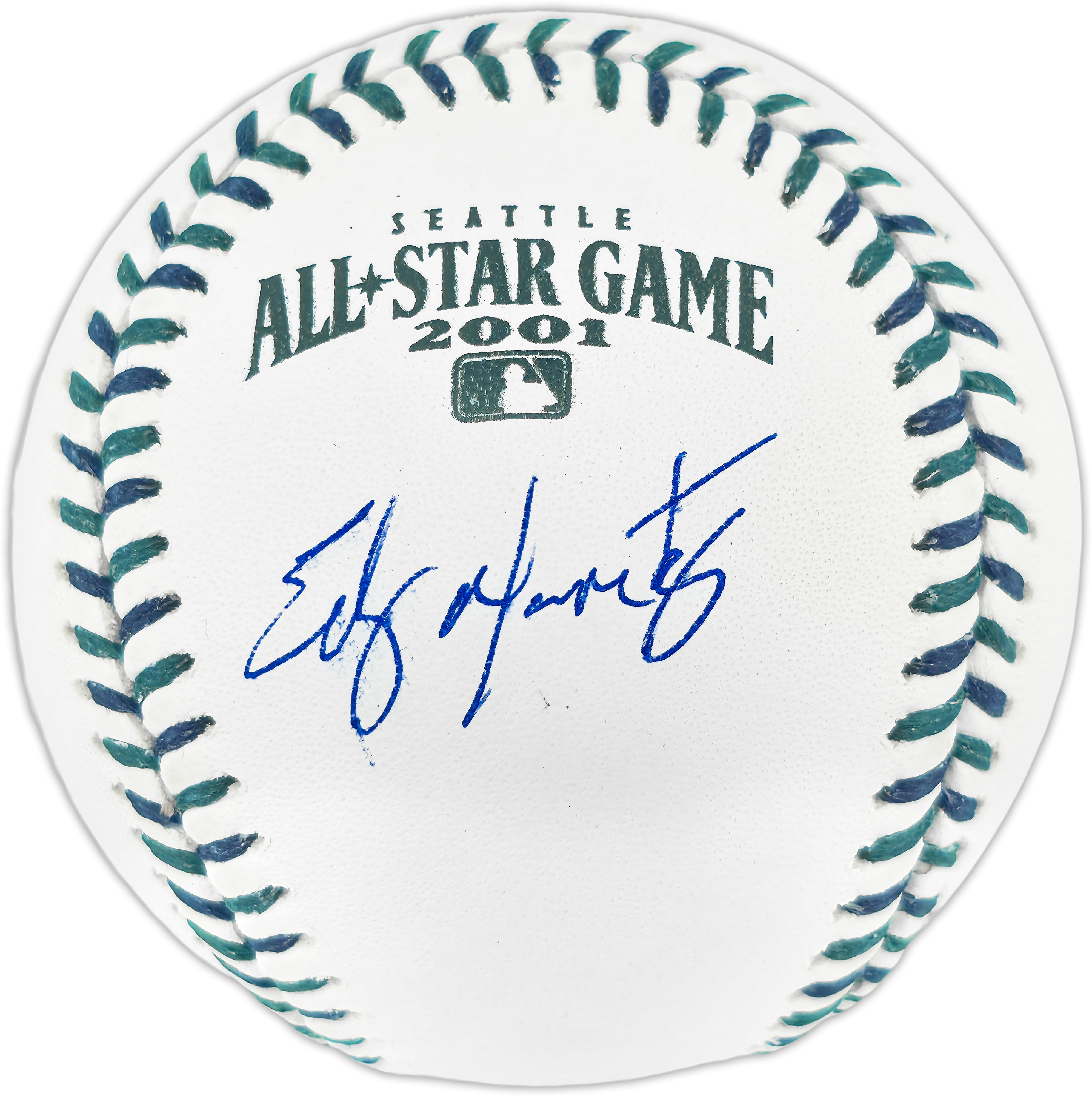 Edgar Martinez Autographed Official 2001 All Star Game Logo Baseball ...