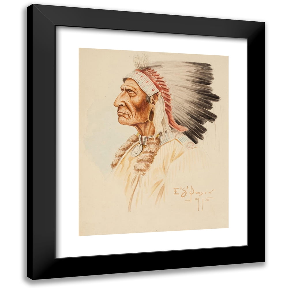 Edgar Samuel Paxson 12x14 Black Modern Framed Museum Art Print Titled ...