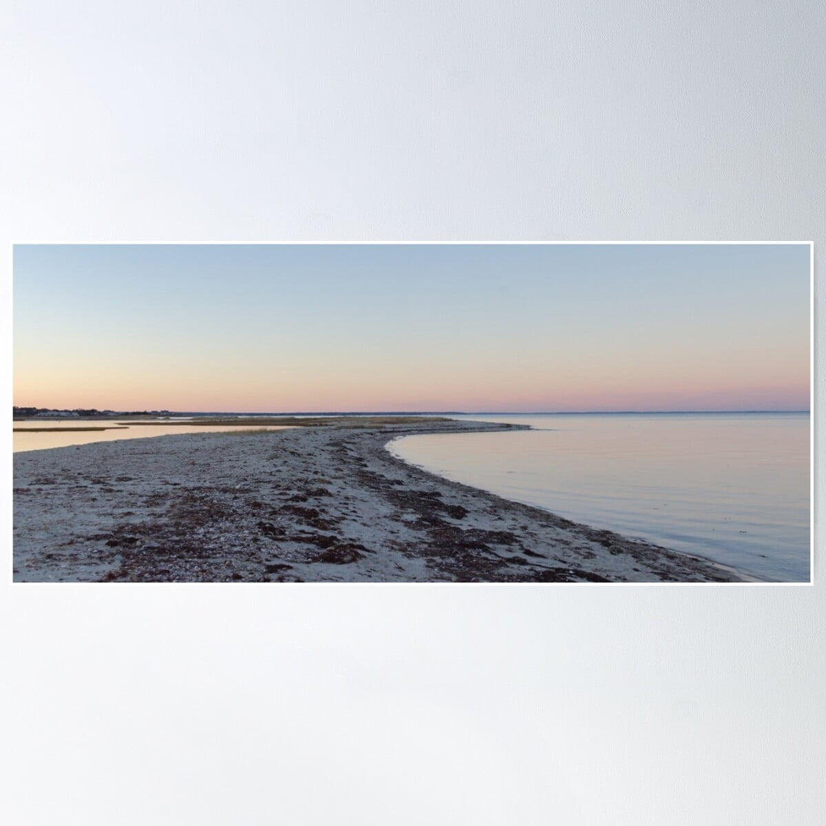 Edgartown, Martha'S Vineyard Beach Sunset Panorama Poster Wall Art, Modern Wall Decor For Living ...