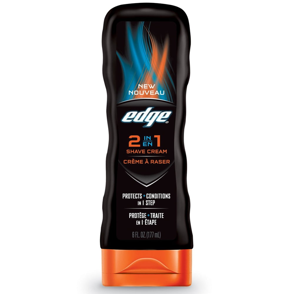 Edge 2 in 1 Shave Cream - 6 oz - Walmart.com