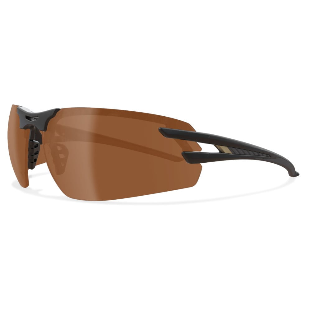 Salita, Safety Glasses, Anti-Fog, Amber Lens, Black Frame, Half-Frame ...