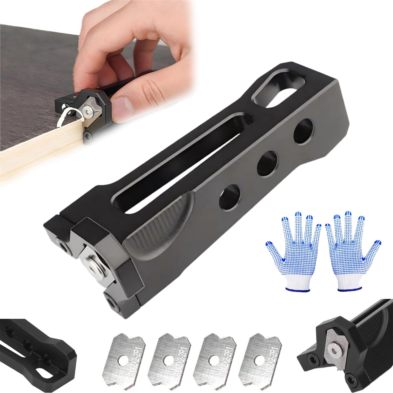 Edge Banding Trimmer, Manual Tools Aluminum Alloy Blade, Deburring ...