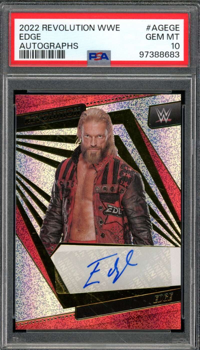 Edge Card 2022 Revolution WWE Autographs (pop 3) #AGEGE PSA 10 ...