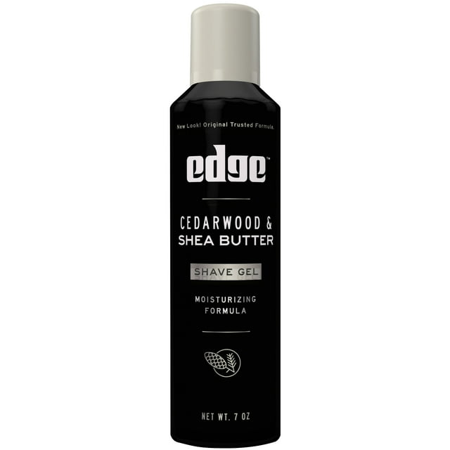 Edge Cedarwood & Shea Butter Men's Shave Gel 7 Oz, Moisturizing Formula ...