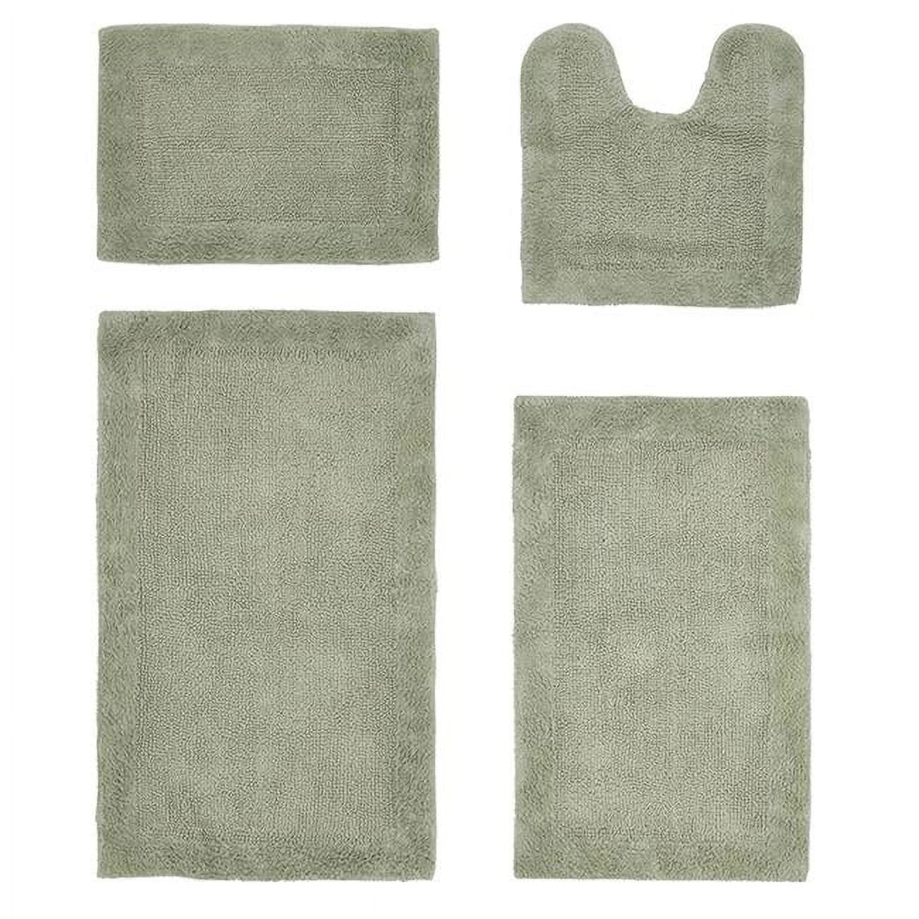 Edge Collection 100% Cotton 4 Piece Set (17' x 24' | 20' x 20' | 21' x ...