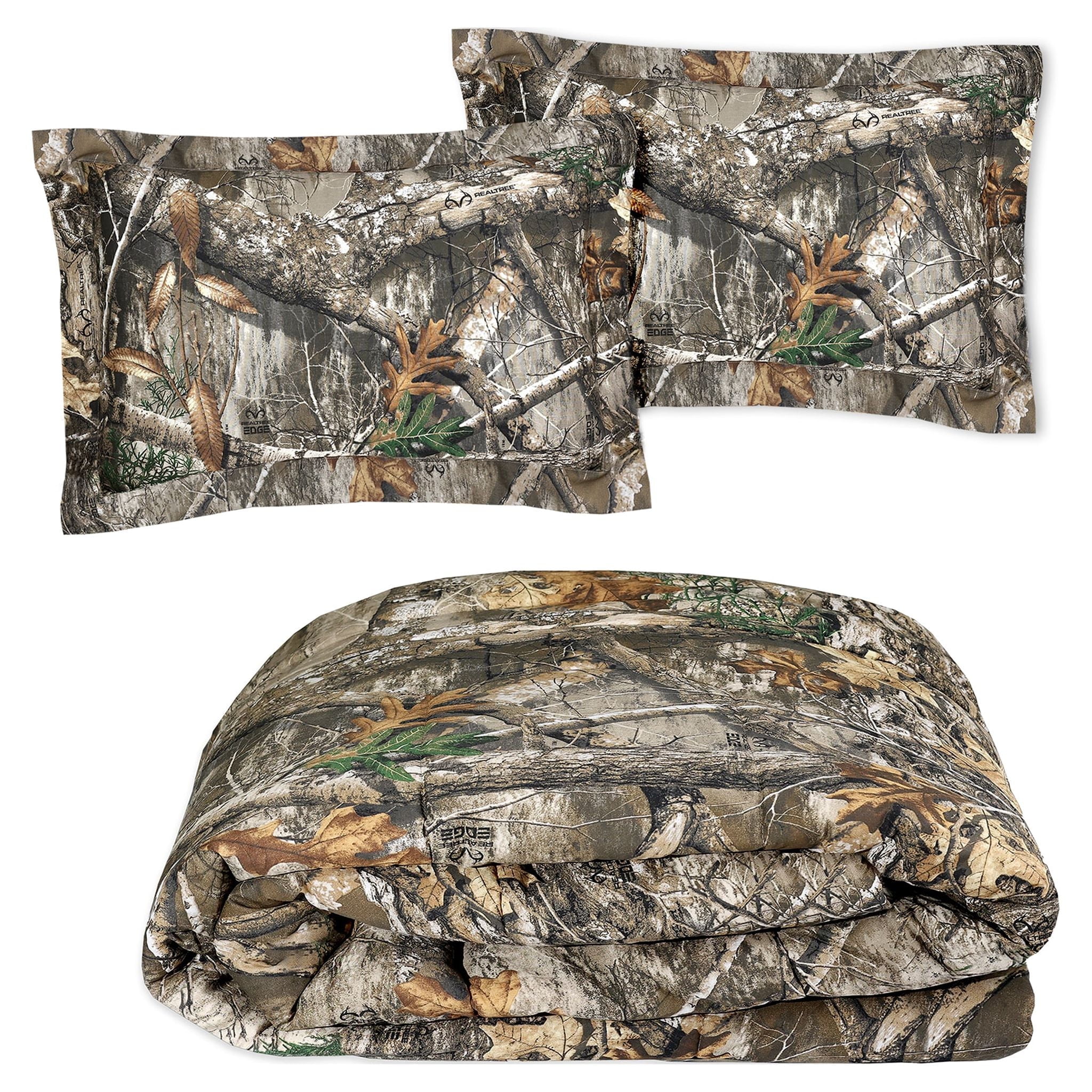 Realtree Edge Camouflage Comforter Set - Hunting Bedding in King, Queen ...