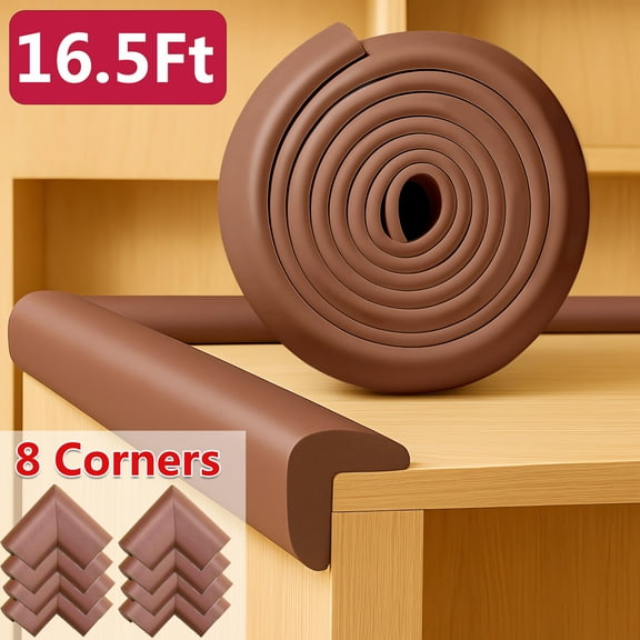 Slim-Fit Corner Edge Protector for Baby Proofing (Small 15ft Edge 4 ...