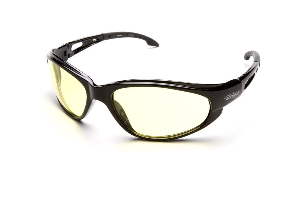 Edge Dakura Safety Glasses Black Frame Yellow Lens - Walmart.com