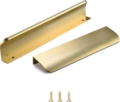Edge Finger Tab Pulls for cabinets Kitchen Invisible Hardware Concealed ...