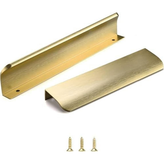 Edge Finger Tab pulls for Cabinets Kitchen Invisible Hardware Concealed ...