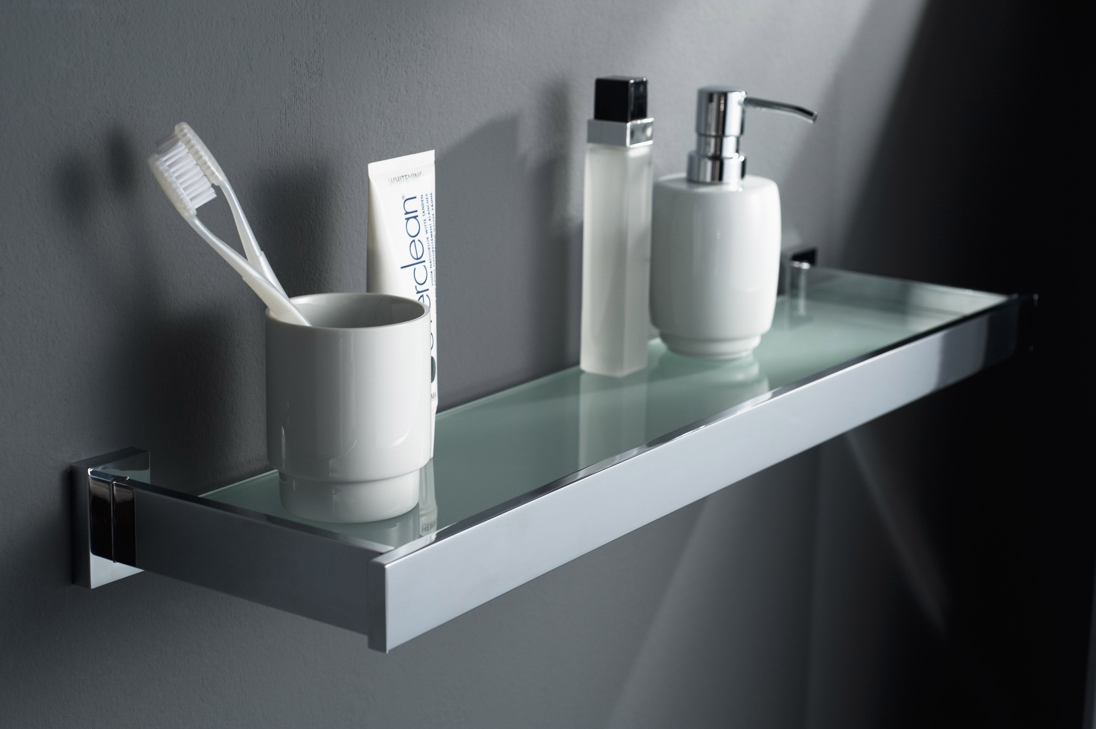 Edge Glass Shelf Chrome - Walmart.com