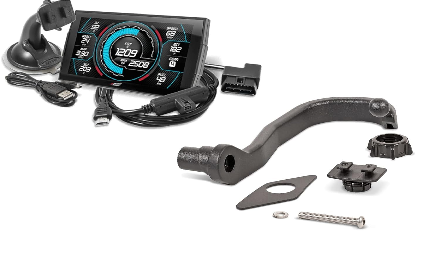Edge Insight CTS3 Touch Screen Gauge Monitor 84130-3 & A-Pillar Mount ...