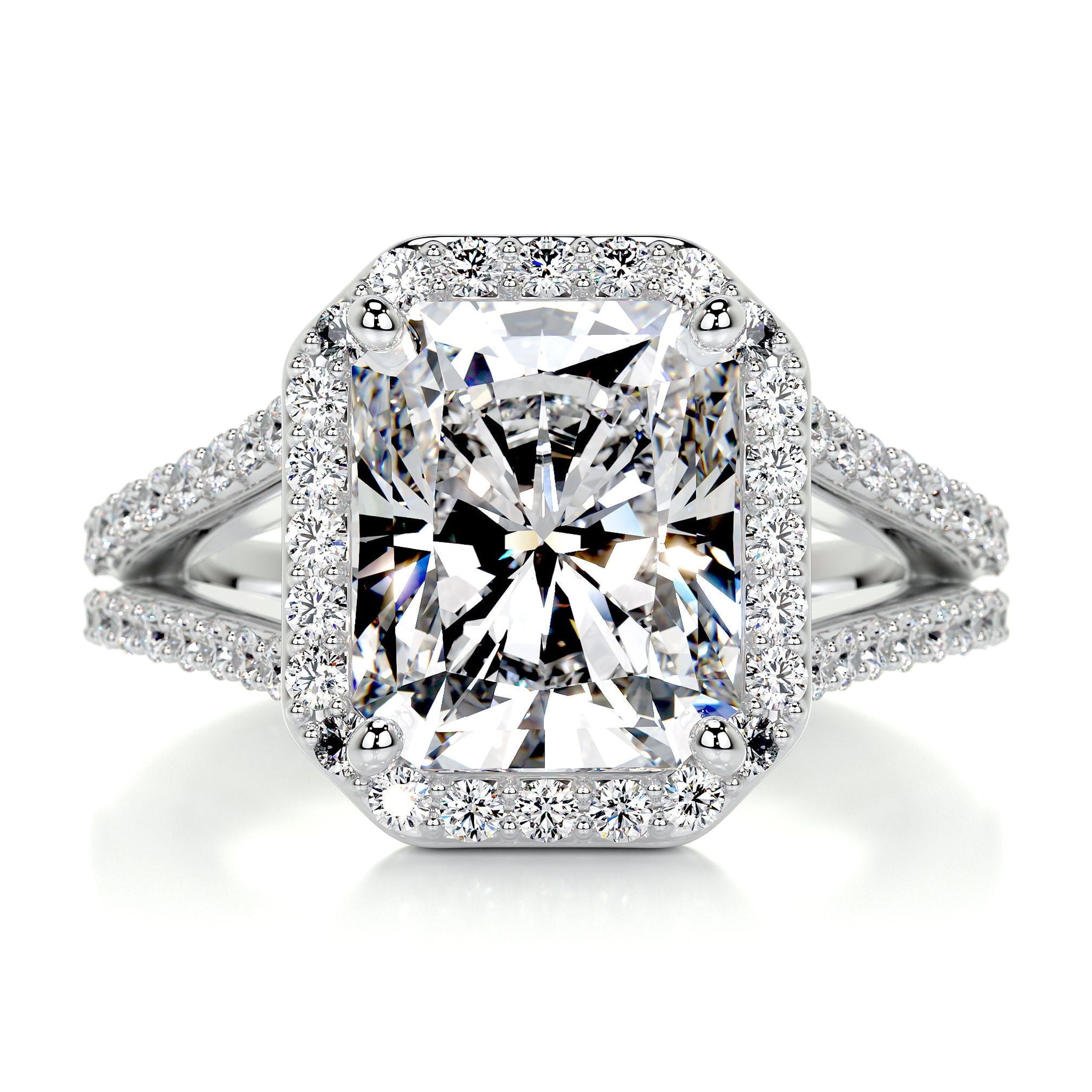 Edge Jewel Radiant Cut 2.2 Ct Excellent Diamond Ring for Her - Wedding ...
