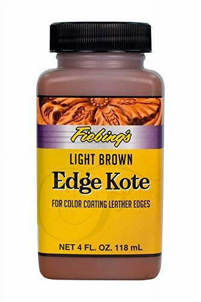 Fiebing's Edge Kote Edge Finisher, Light Brown, 4 oz Bottle, Durable ...