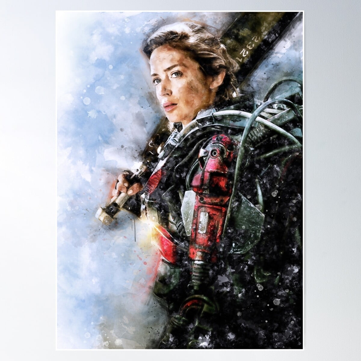 Edge Of Tomorrow - Rita Poster Wall Art, Modern Wall Decor For Living ...