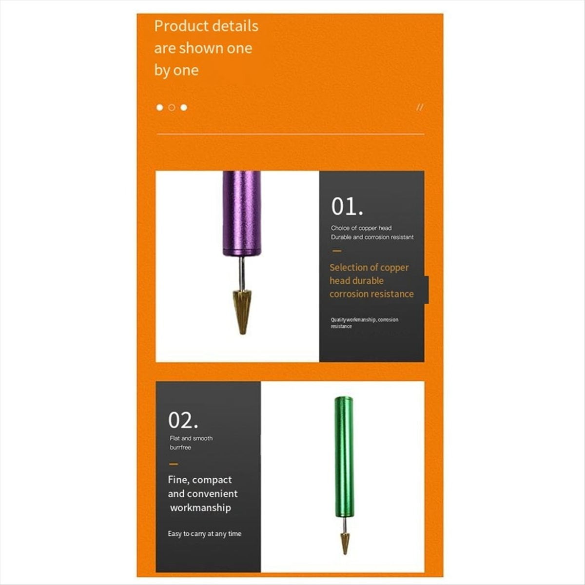 Edge Oil Pen Brass Heads Edge Oil Artifact Color Edge Oil Pen Leather ...