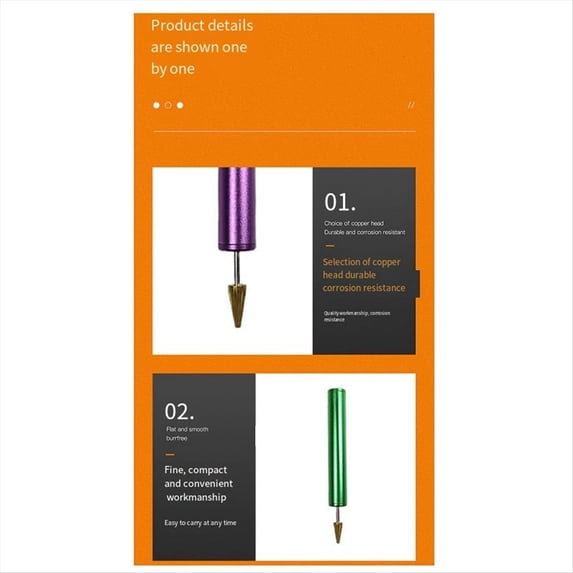 Edge Oil Pen Brass Heads Edge Oil Artifact Color Edge Oil Pen Leather ...