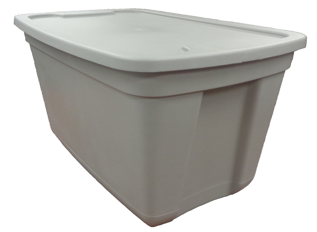 Edge Plastics 20 Gallon Storage Tote - Gray - Walmart.com