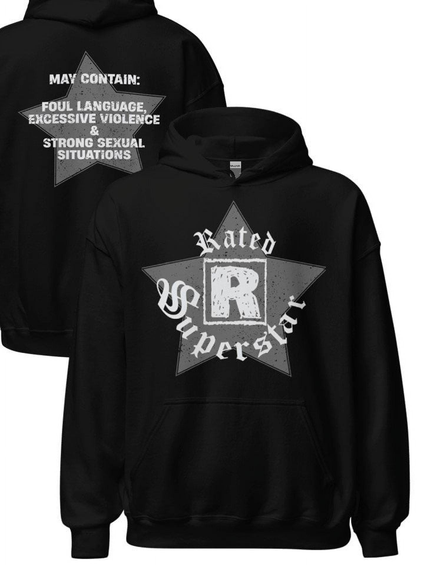 Edge Rated R Superstar Mens Black Hoodie Pullover Sweatshirt, New, 4XL ...