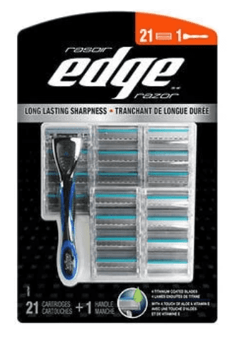 Edge Razor with 21 Cartridges - Walmart.com