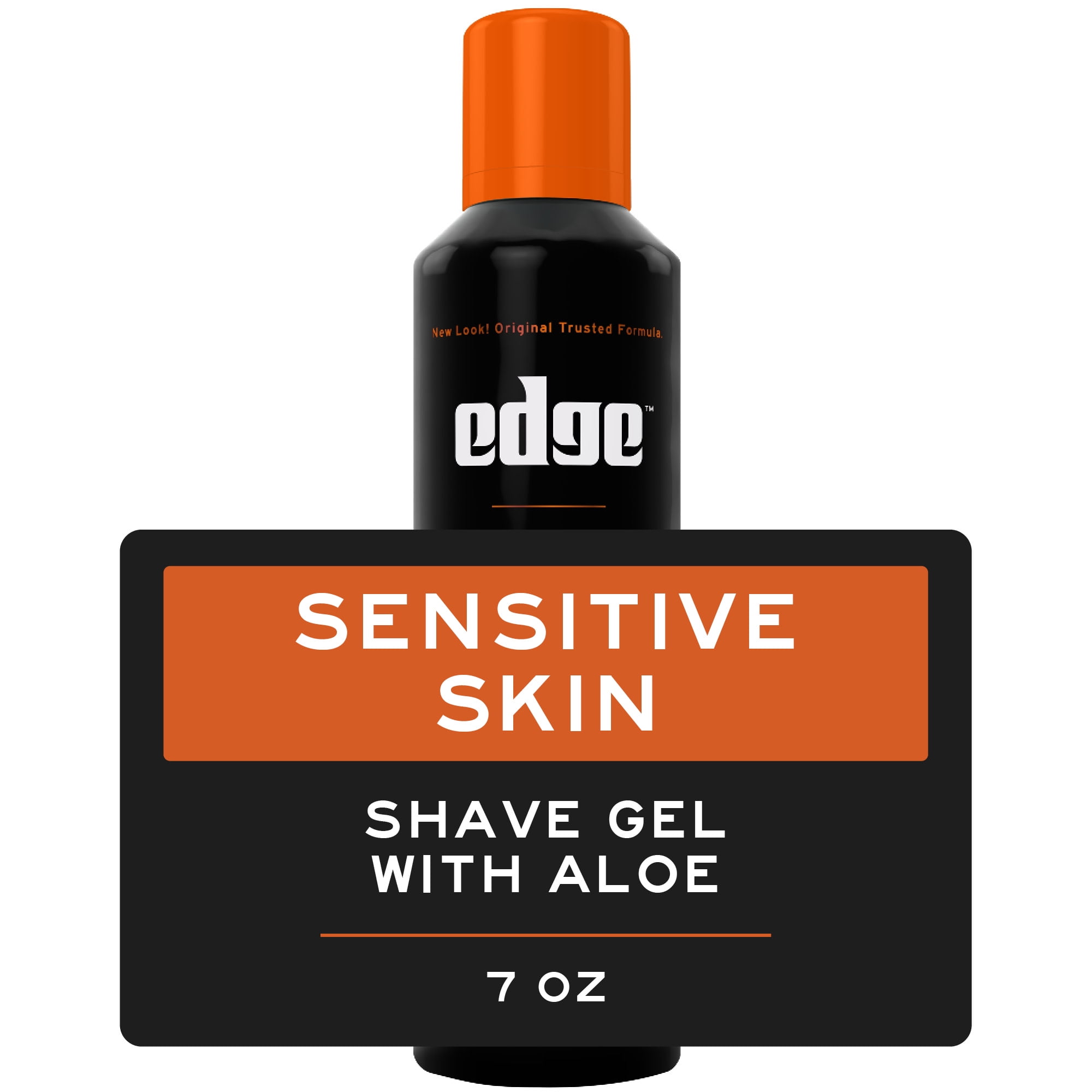 EDGE Sensitive Skin Shaving Gel, Unscented, 7 oz, Aloe, Soothes and ...