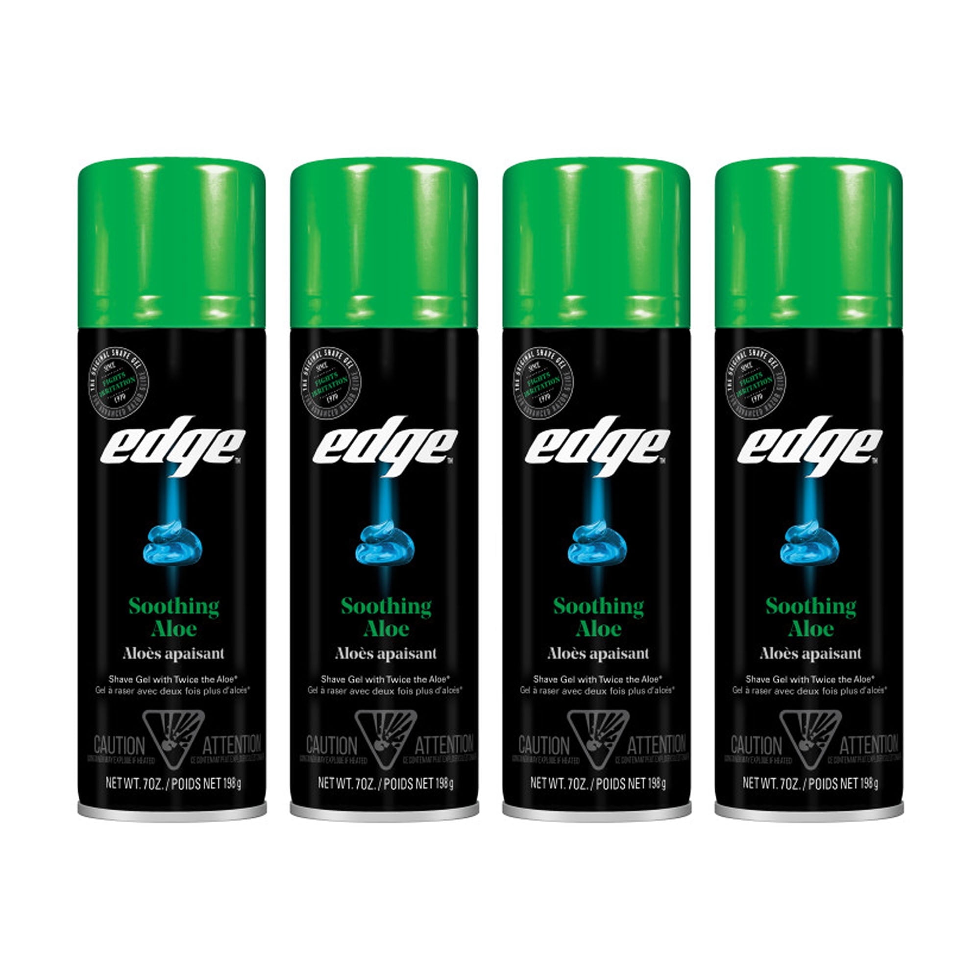 Edge Shave Gel Soothing Aloe 7 oz (Pack of 4) - Walmart.com