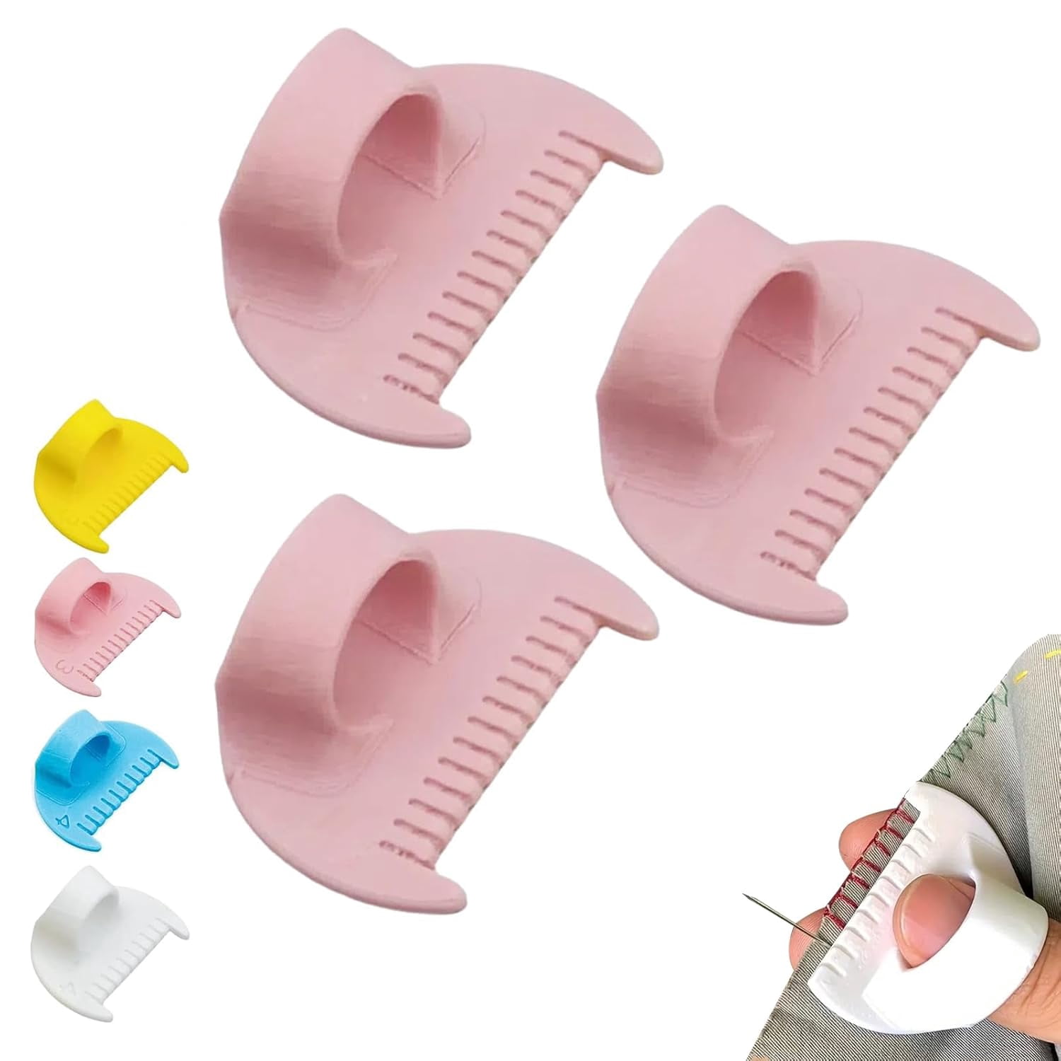 Edge Stitch Lock & Sewing Gauge, Mini Sewing Finger Ruler for Even ...
