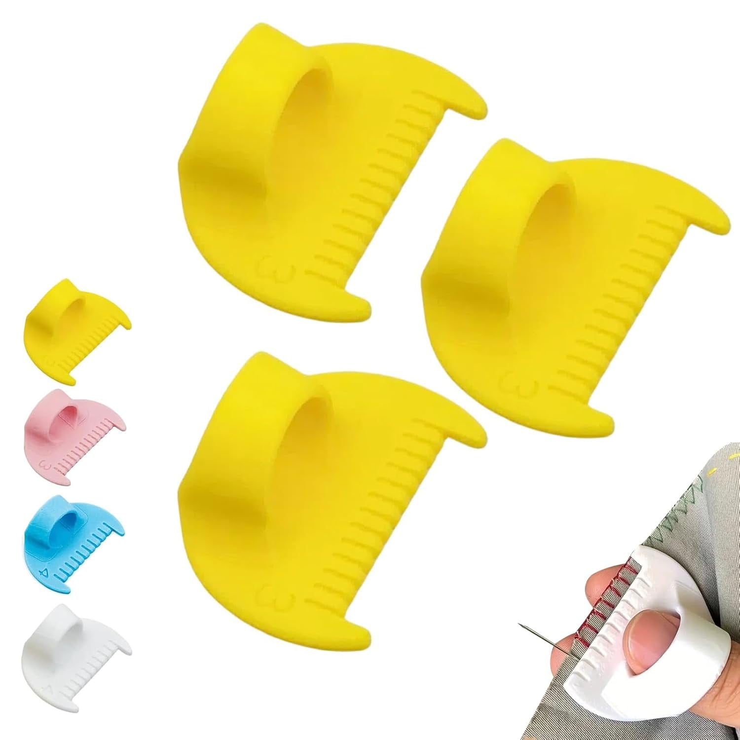 Edge Stitch Lock & Sewing Gauge, Mini Sewing Finger Ruler for Even ...