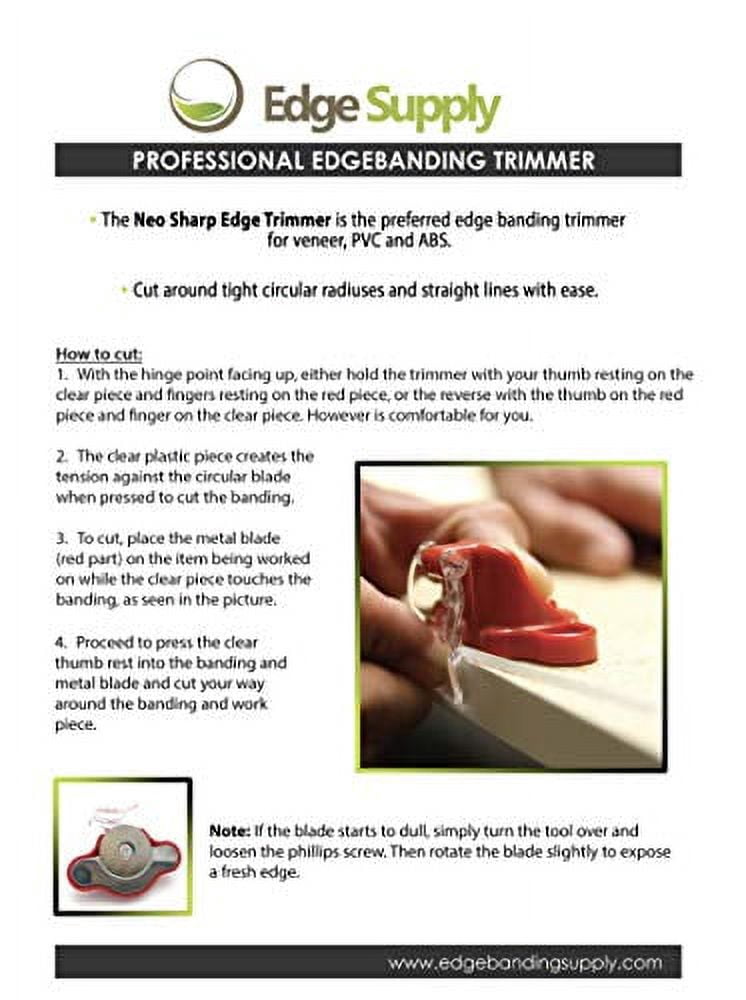 Edge Supply Single Side Edge Banding Trimmer for Wood Edgebanding ...