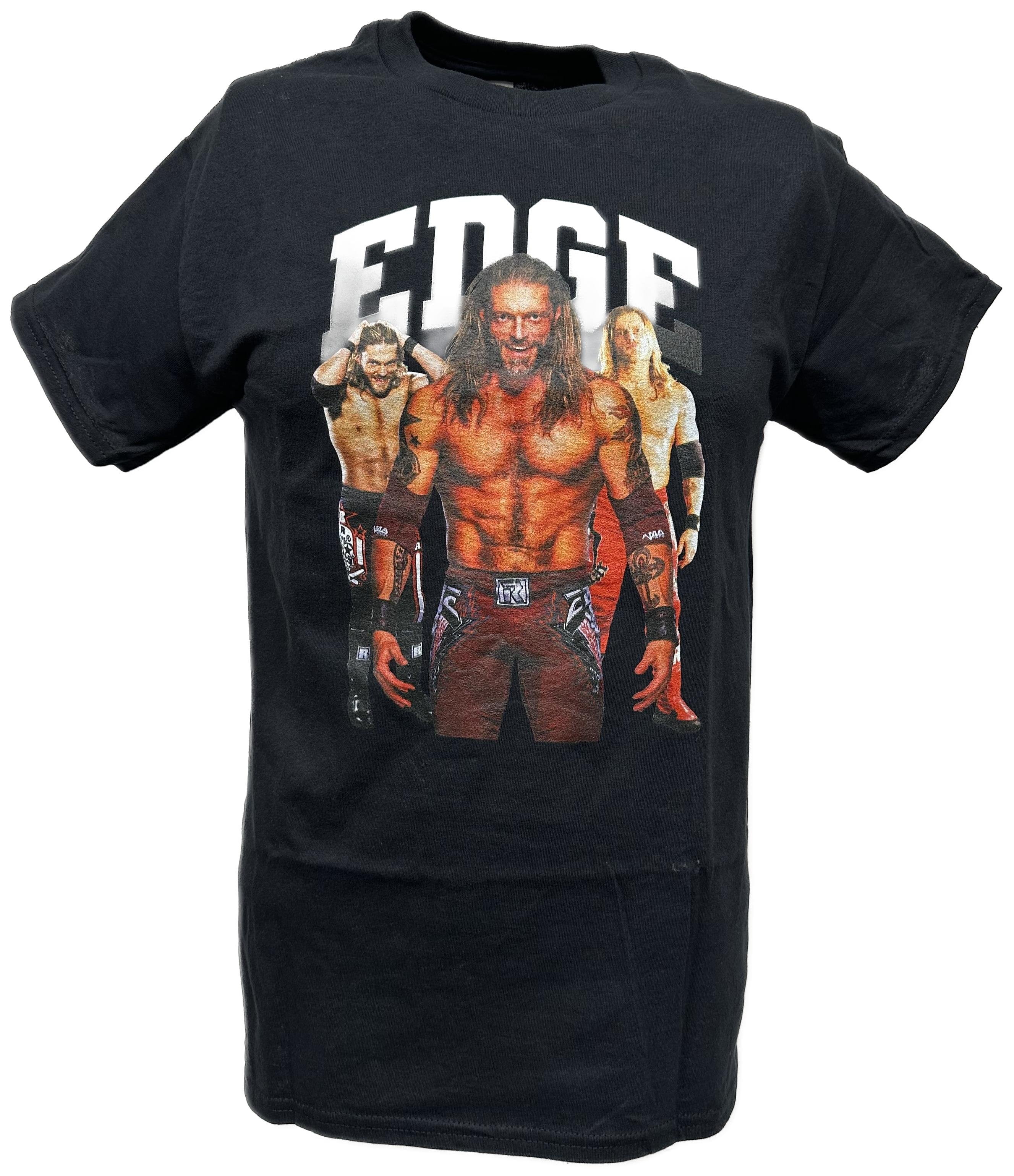 Edge Three Pose Mens Black WWE T-shirt - Walmart.com