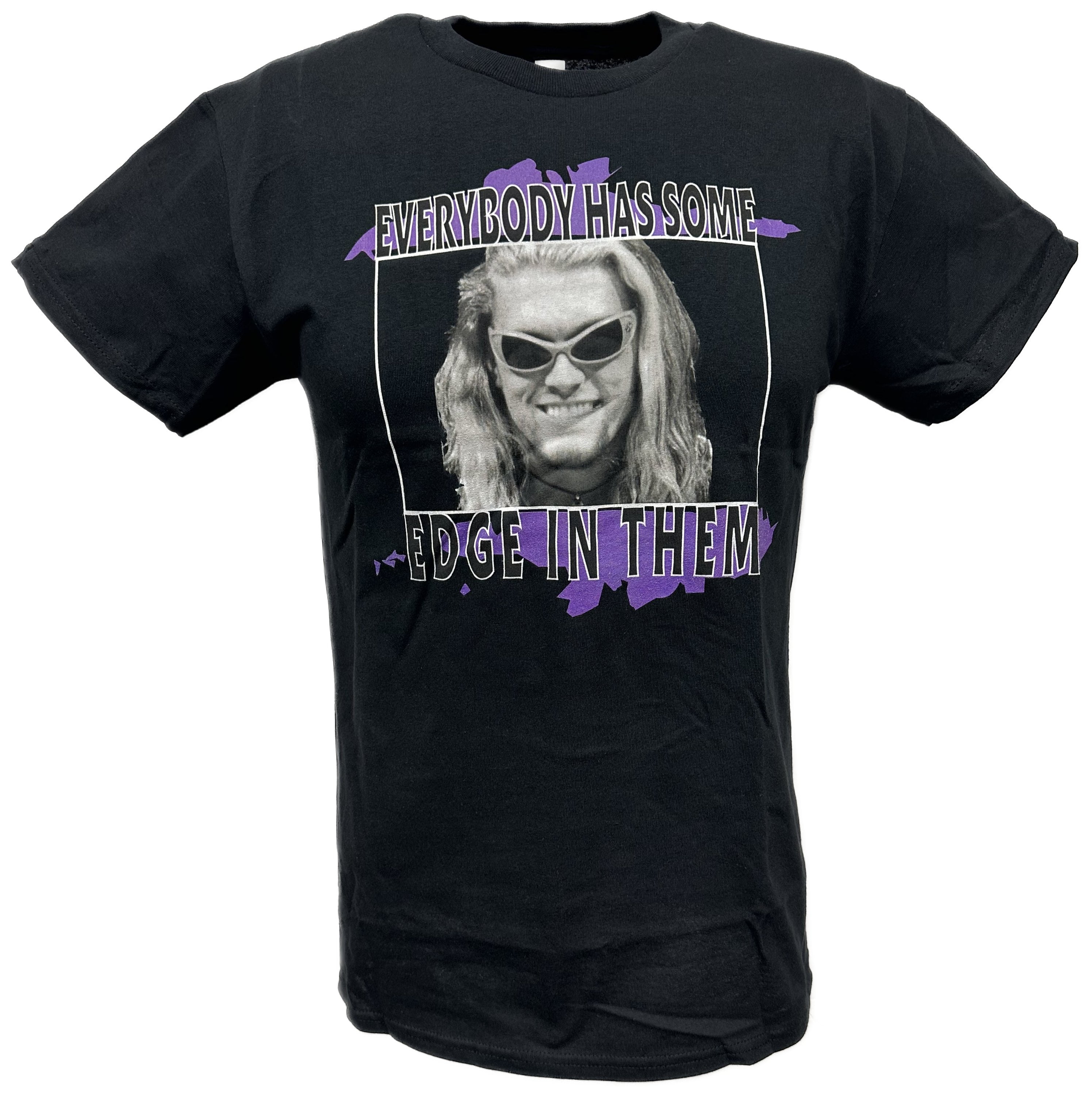 Edge WWF How Sharp Is Your Edge Mens Black T-shirt - Walmart.com