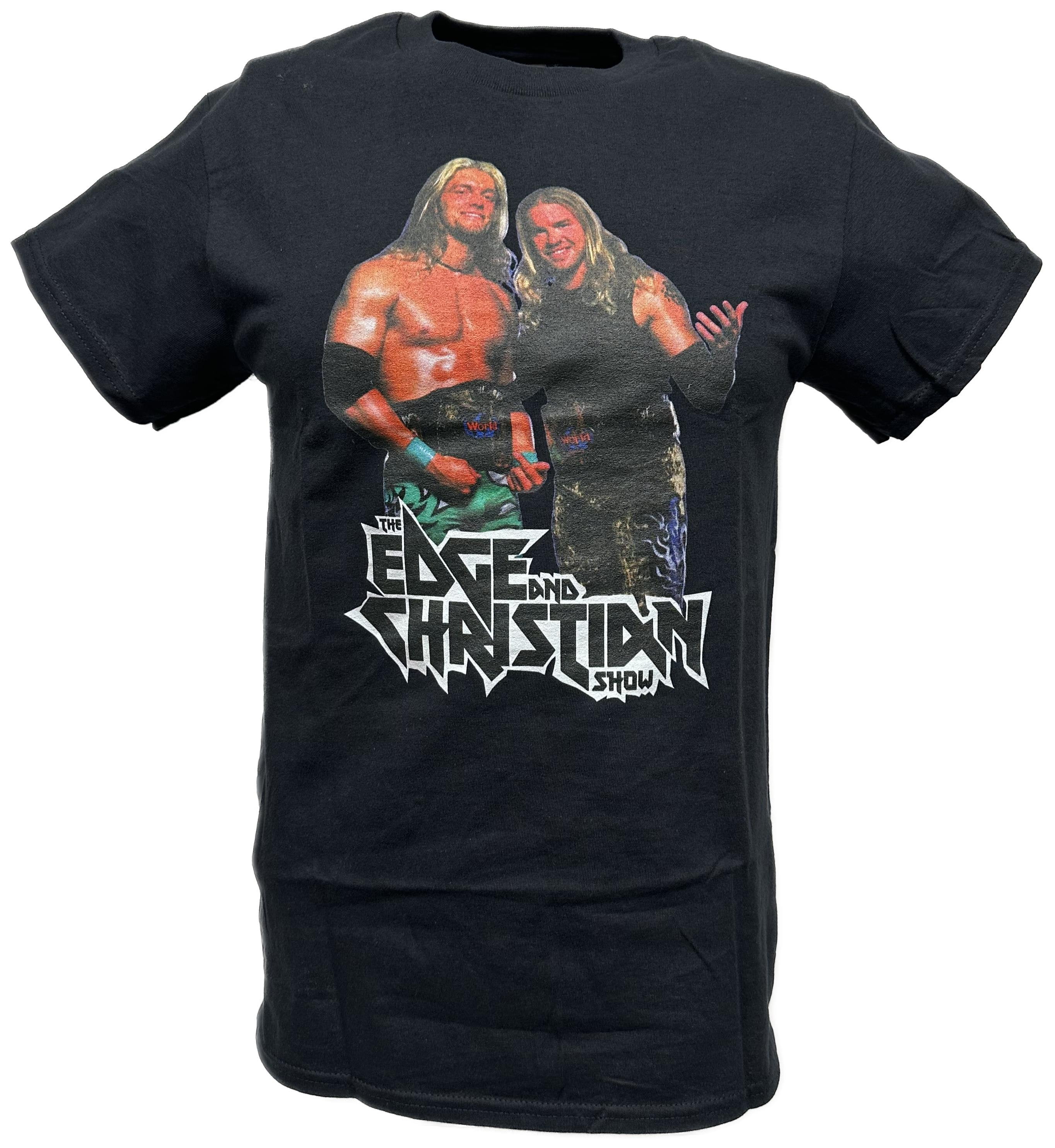 Edge and Christian Show WWE Mens Black T-shirt - Walmart.com