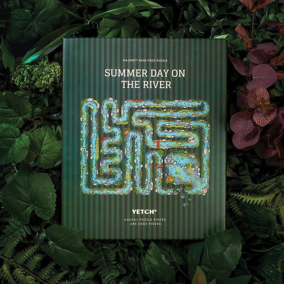 Edge puzzle challenge, riverside summer theme, streamside puzzle ...