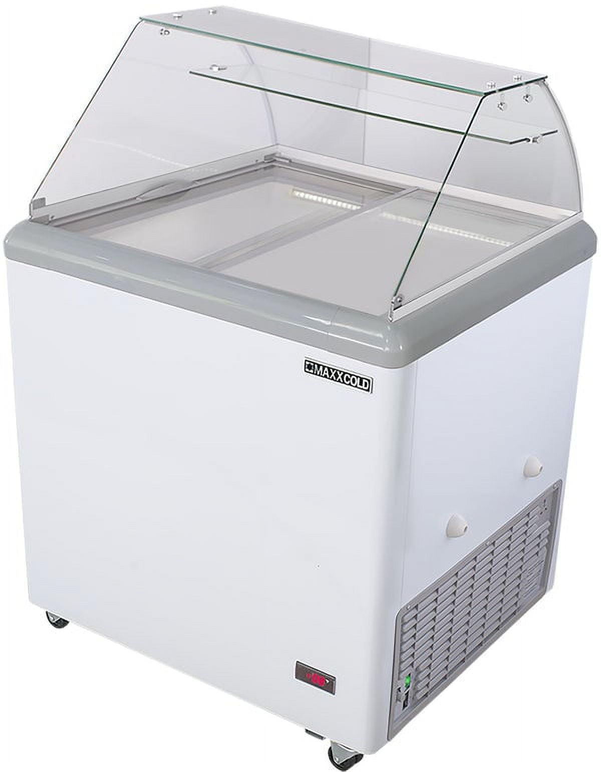 Edgecraft Maxx Cold Commercial Ice Cream Freezer Dipping Cabinet, 5.8 Cu. Ft, White - Walmart.com