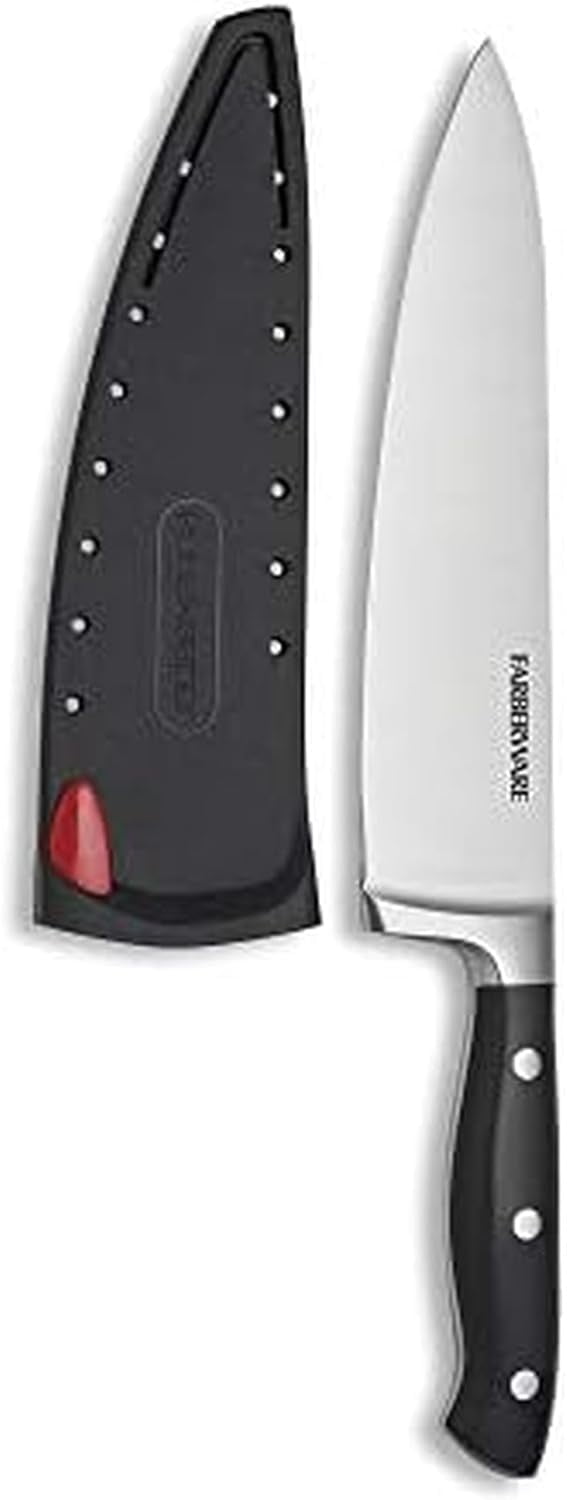 Edgekeeper 8-Inch Forged Triple Riveted Chef Knife with Self-Sharpening ...