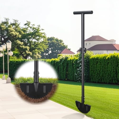 Edger Lawn Tool, Heavy Duty 49 Inch Border Edger with Half Moon Sharp ...